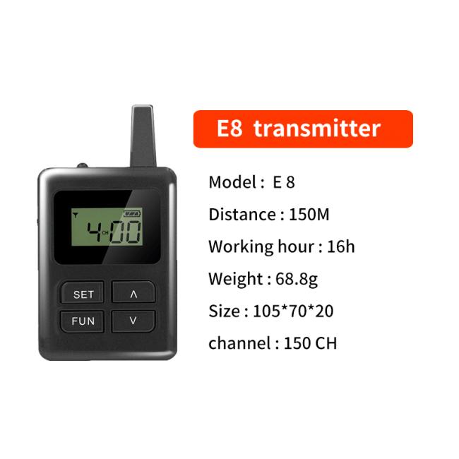 Display transmitter parameters