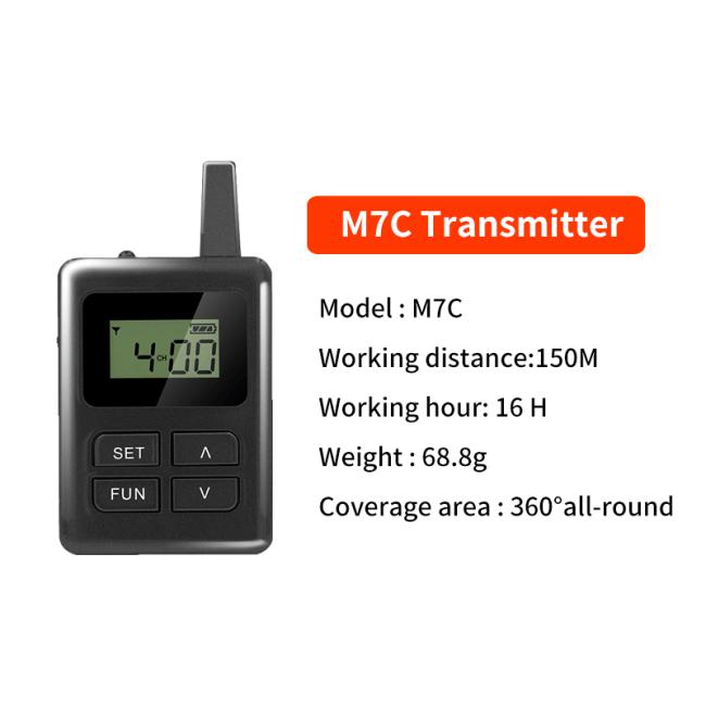 audio guide system transmitter picture