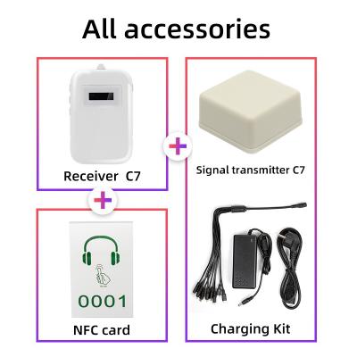 China Sistema de guía turístico Self C7 con funciones duales de detección automática y detección táctil NFC en venta