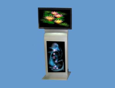 Cina Pavimento doppio del touch screen che sta il chiosco di pubblicità del contrassegno di Digital in vendita