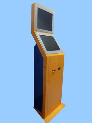 中国 19" LCD 小売りの支払のために立つ二重スクリーンの自己サービス キオスク 販売のため