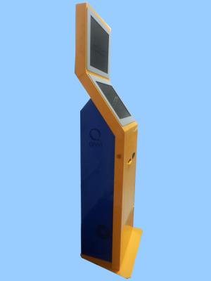 中国 19" LCD 小売りの支払のために立つ二重スクリーンの自己サービス キオスク 販売のため