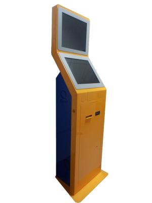 中国 19" LCD 小売りの支払のために立つ二重スクリーンの自己サービス キオスク 販売のため