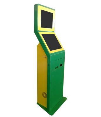 中国 19" LCD 小売りの支払のために立つ二重スクリーンの自己サービス キオスク 販売のため