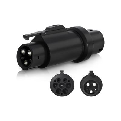 China IEC 62196-2 NACS EVSE Chargers Adapters 220V–250V Type 1 To Type 2 Plug For Tesla for sale
