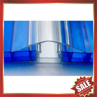 China 100% bayer raw material polycarbonate PC Buckle connector snap profile for polycarbonate sheet for sale