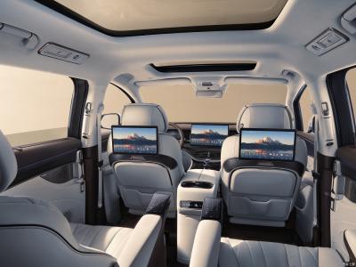 중국 1-25000 마일 2023 전기 BYD 덴자 하이브리드 자동차 앞 디스크+뒤 디스크 EV MPV 판매용