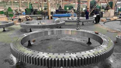 Cina Gru di vuotamento Ring Bearing Turntable For Deck di combinazione del rullo della palla grande, energia eolica in vendita