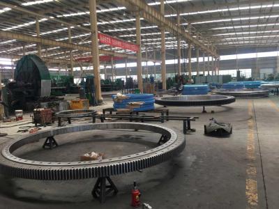 Cina Doppia palla di fila dell'ingranaggio esterno che vuota sopportando lo stesso diametro grande per l'estrazione mineraria, energia eolica, gru in vendita