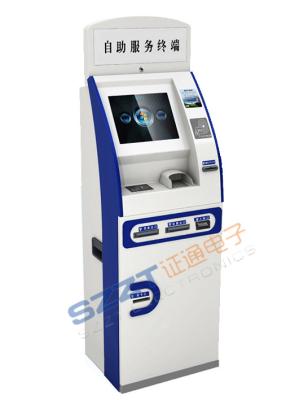 Китай Компенсация Билла обслуживания собственной личности ZT2078 & киоск лобби распределителя карточки с печатать получения и Билла продается