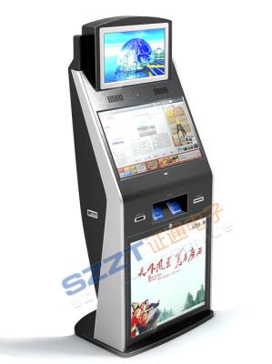 China Bilhete alto da entrada da grande tela da segurança ZT2782 que vende o quiosque com leitor de cartão à venda