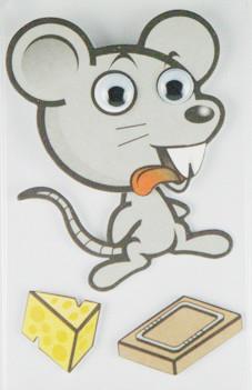 Cina gli autoadesivi stratificati animale per i bambini/abitudine hanno stampato il fumetto degli autoadesivi in vendita