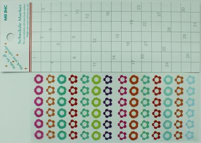 China Mode-Kalender-Anzeigen-Aufkleber-Papierhandwerks-Blumen-Formen zu verkaufen