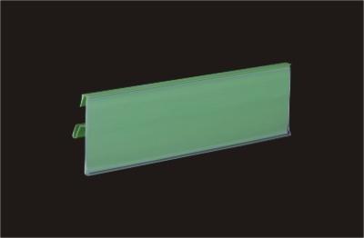 Cina Plastica magnetica 31212 del supporto di prezzi del PVC di colore verde della striscia di dati dell'esposizione in vendita