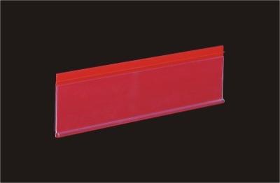 Chine porte-copie en plastique rouge de 25mm pour des étagères, support des prix de rayon de magasin de PVC à vendre