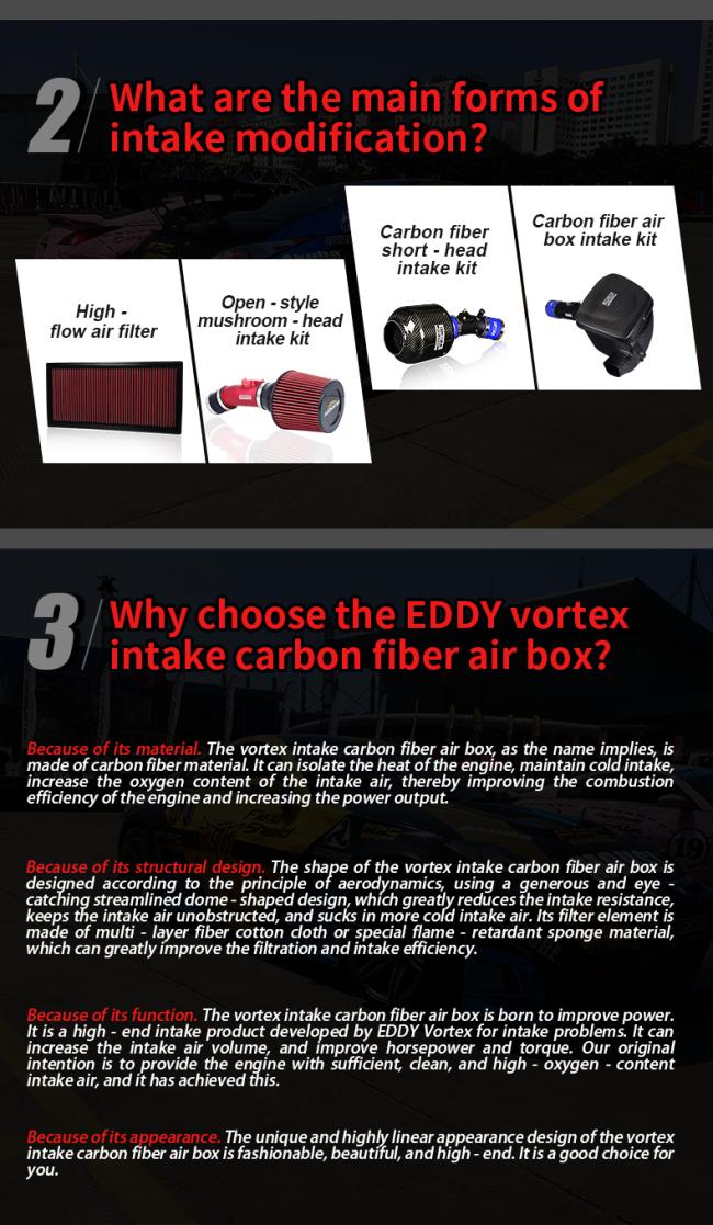 EDDYSTAR Carbon Fiber Intake side view