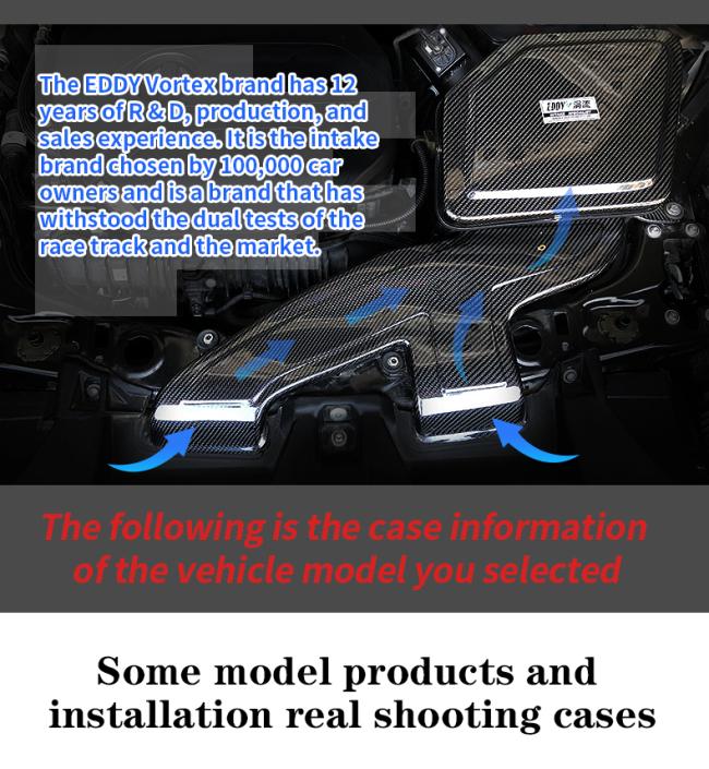 EDDYSTAR Carbon Fiber Intake installation view