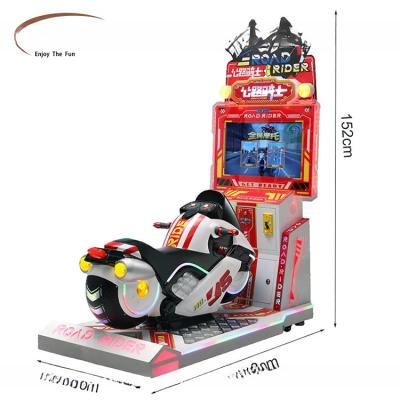 China 26'' LCD Screen Car Arcade Machine Arcade Motorbike Simulator Customized for sale