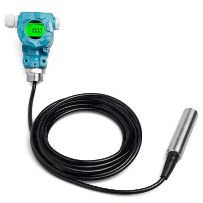 China Hank 4-20ma Submersible Water Level Sensor Tank Fuel Level Meter Liquid Level Sensor Transmitter Rs485 Transducer for sale