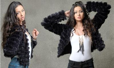 Cina I cappotti alla moda neri beige dell'inverno della pelliccia di qualità superiore del Faux zippano sulla giacca sportiva in vendita