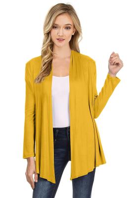 Cina I cardigan lunghi delle donne viscose di 100% allentano la progettazione adatta di scrollata di spalle dei cardigan della blusa in vendita