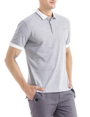 Cina Bottoni 100% del piquè 3 del cotone delle magliette del polo degli uomini delle maniche di short Placket in vendita