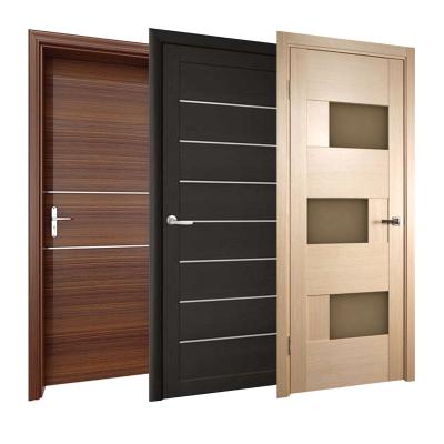 China Exterior Room Slab Shaker WPC Door Internal Prehung Wood Composite Other Front Entry Doors for Houses With Smart Lock for sale