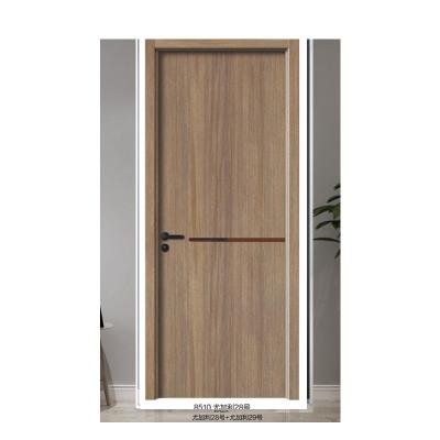 China Factory Hotel Exterior Solid Wood Doors Internal Bedroom Simple Design Interior Wooden Door for sale