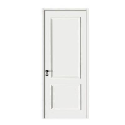 China High Quality Pvc Film Laminated Extrusion Painting Wpc Hollow Frame Complete Door for Bathroom for sale