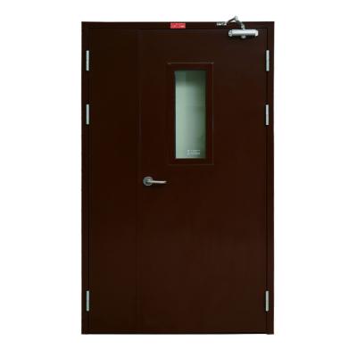 China Power Coating Gas Out 2 Hour Fire Rated Door Price of Fire Rated Doors with Fire Door American Sound-proof with Smart Lock for sale