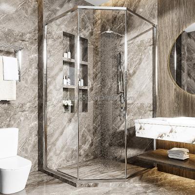 China 2024 Factory Tempered Glass Shower Door Sliding Massage Room Shower Room Shower Enclosure Bathroom with Smart Lock for sale