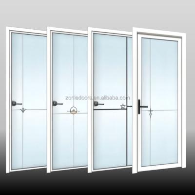 China Curved Gray and Black Golden Frame Bathroom Corner Shower Room Slide Glass Shower Door Enclosure for sale