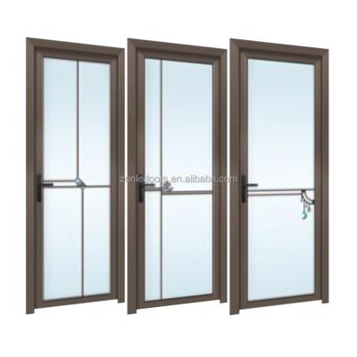 China Frame Clear Glass With Aluminum Hardware Double Sliding Bathroom Shower Door for sale