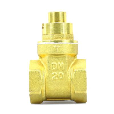 中国 6インチの水門弁PN40はシールのゲート弁真鍮磁気ロックDN20をどなる 販売のため