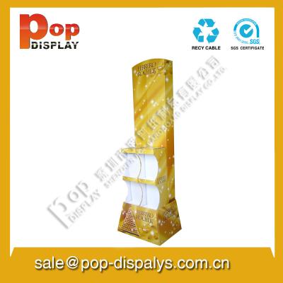 Cina Banchi di mostra verticali del pavimento del cartone per la promozione del cioccolato in vendita