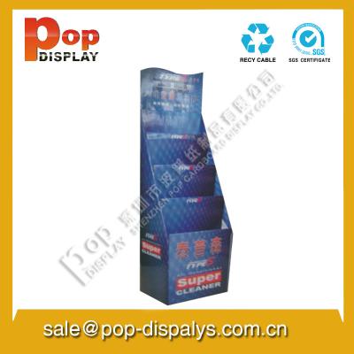 中国 Foldable 注文のボール紙のフロア・ディスプレイはフル カラーと立ちます 販売のため