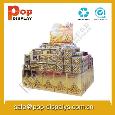 Cina Esposizione promozionale del pallet del cartone del cioccolato per il supermercato in vendita