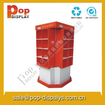 Cina Esposizione promozionale pieghevole del pallet del cartone con rivestimento UV in vendita