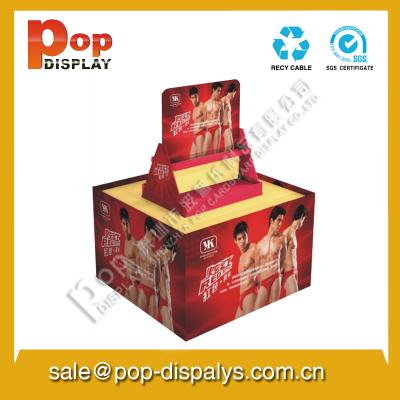 Chine Affichage promotionnel de palette de carton de sous-vêtements pour le supermarché à vendre