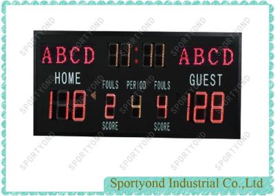 China Marcadores electrónicos de Scoringboard de las tarjetas de puntuación del baloncesto de la sola cara LED en venta