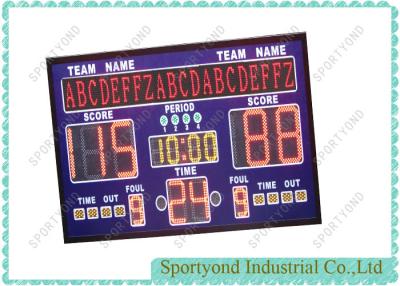 China Marcador electrónico del baloncesto del LED Digital con la visualización de texto llevada de la voluta en venta