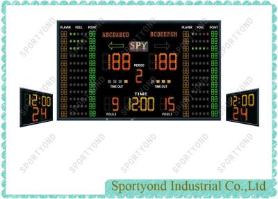 China Basketball Electronic Scoreboard With Individual Scores And 24 Shot Clock Timer en venta