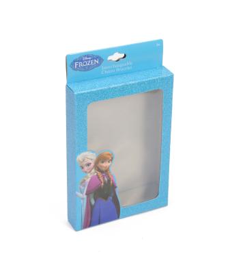 Cina Contenitori di regalo trasparenti blu/scatola vuota di trucco con il PVC Windows in vendita