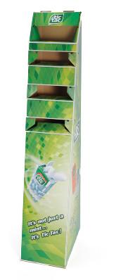 China Soporte de exhibición portátil verde de encargo de la cartulina para las botellas Eco - amistoso en venta