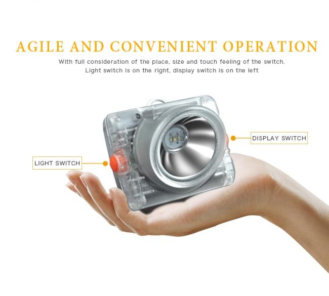 ATEX Approved OLED Cordless Wireless Inductive Charging System Miner Lamp Mining Headlamp Underground Cap Lamp Mining Cap Lamp
