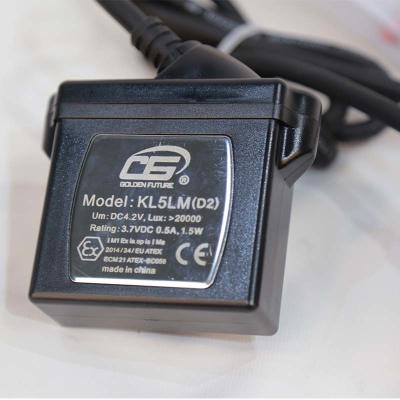 China Resistente al agua Ip68 LED Mining Cap Luces con cable Batería recargable en venta