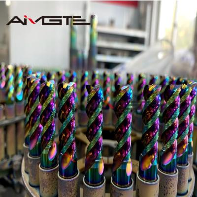 China 4 Flutes DLC Coated Solid Carbide End Mill Cutter with Ø1 mm – Ø20 mm Diameter and 2D / 3D / 5D Cutting Length for sale