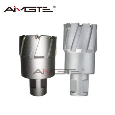 Cina Fresa anulare ad alta efficienza 50% più veloce con punta diamantata al carburo per taglio fori in strutture in acciaio in vendita