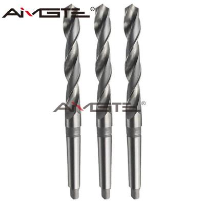 China High Speed Steel Cobalt HSS-Co 5% M35 DIN345 Drill Bits HSS Morse Taper Shank Twist Drill Bit for Steel for sale