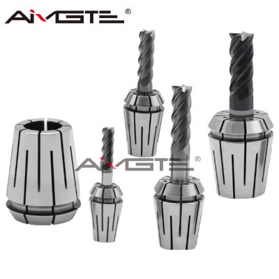 China High-force ER Coolant Spring Collet CNC Milling Machine High-speed Collet Silver 65Mn ER Coolant Collet for sale